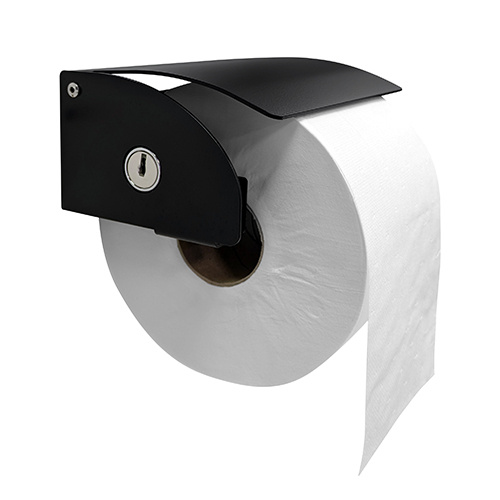 Lockable Stainless Steel Toilet Roll Holder for Domestic Toilet Rolls